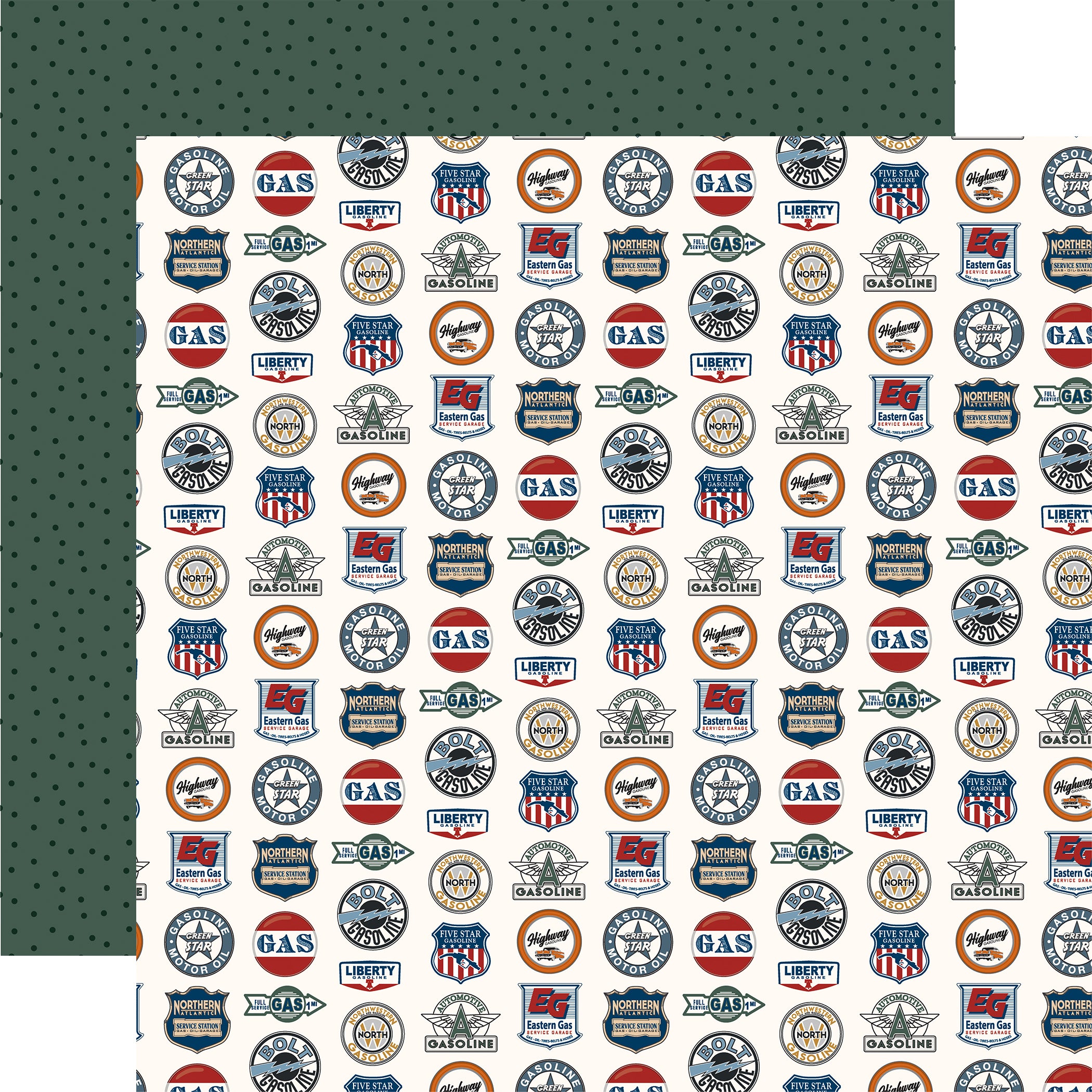 Carta Bella - Cars Collection - 12 x 12 Double-Sided Paper -Gasoline R ...